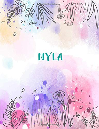 Nyla: 8.5x11 inches 110 Lined Pages 55 Sheet Peony Floral in Dream ...