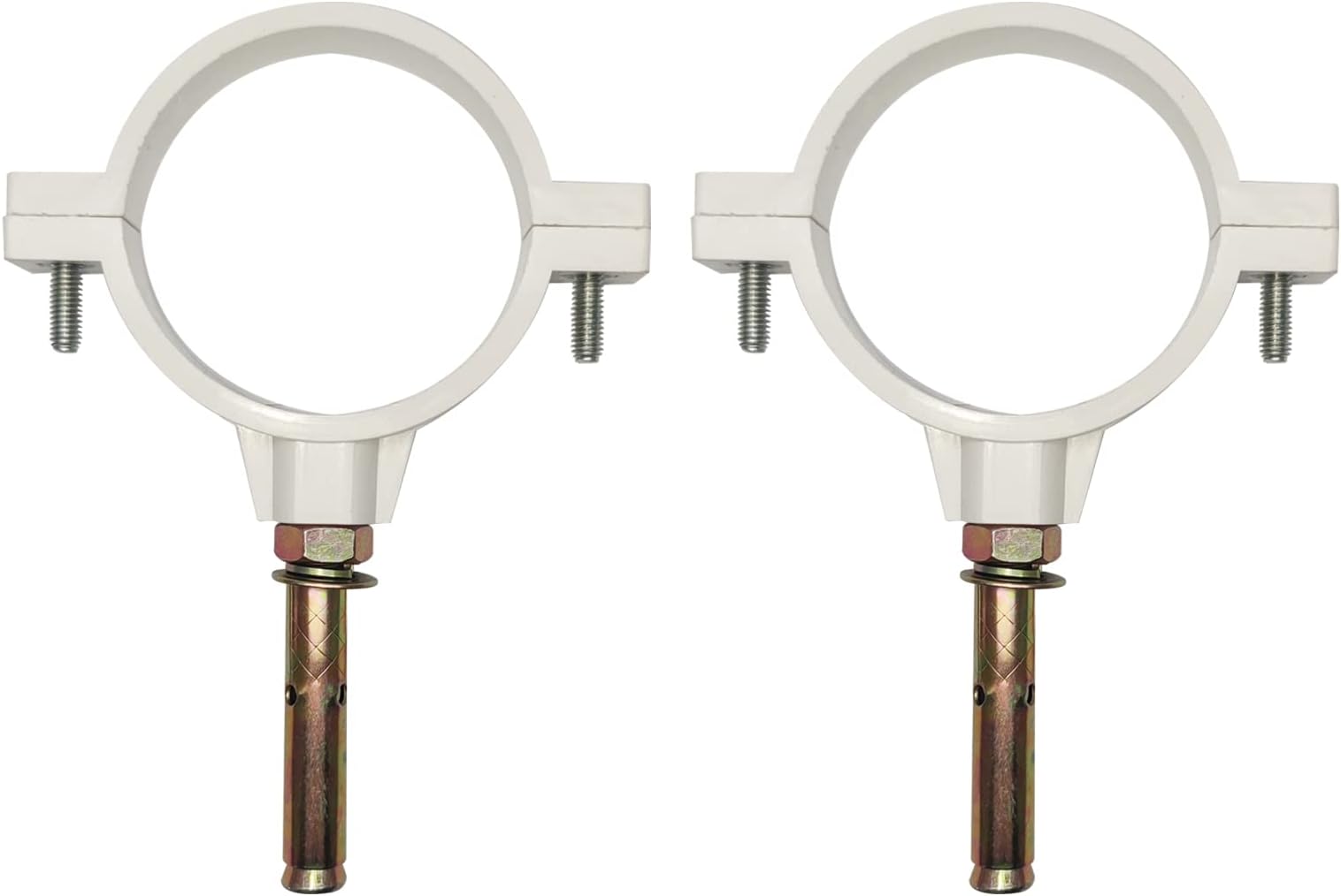 Amazon.com: PVC Mounting Pipe Bracket, Wall/Ceiling Mounting Pipe ...