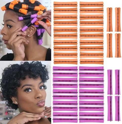 Amazon.com : 48pcs Perm Rods Set for Long & Short Natural Hair Styling ...