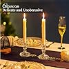 Amazon.com: Glasseam Glass Candle Drip Protectors for Candle Stick ...