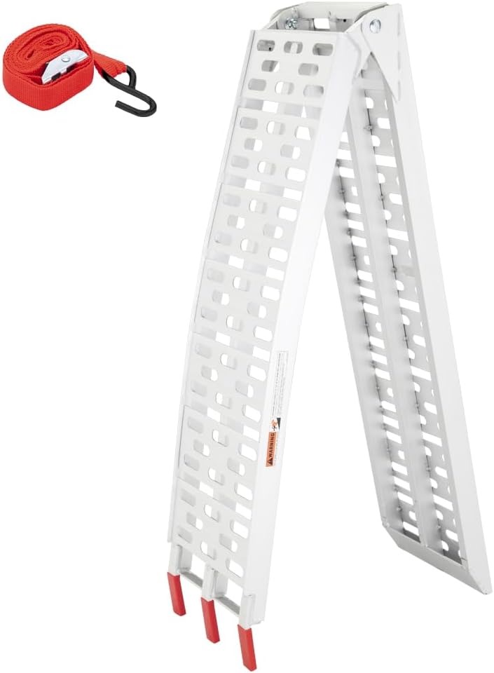 Amazon.com: VEVOR Aluminum Ramps, 8810 lbs, Heavy-Duty Ramps with Top ...