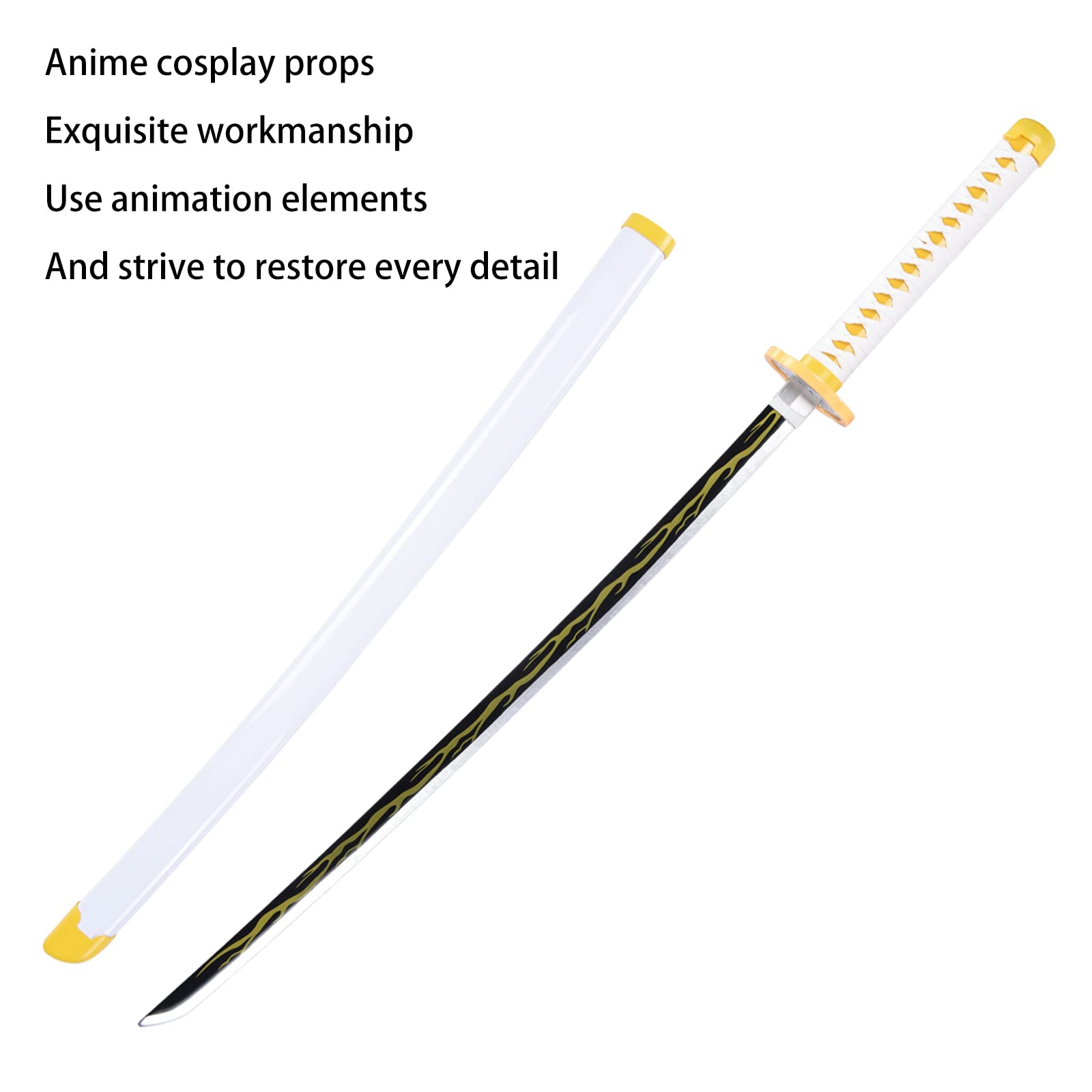 Buy Bamboo Demon Slayer Anime Sword 41inch , Rengoku Sword /Tanjiro ...