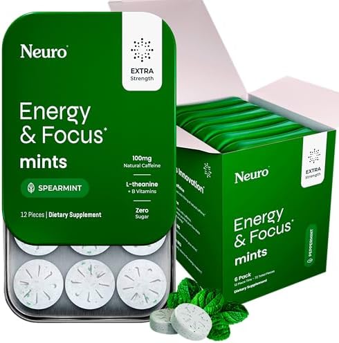 Amazon.com: Neuro Energy & Focus Mints, Extra Strength - Sugar Free ...