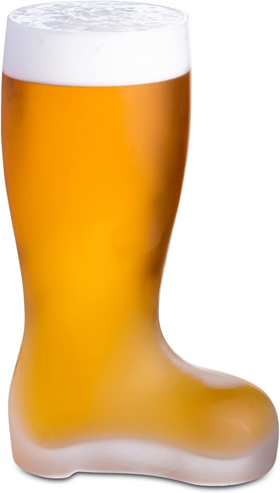 bar@drinkstuff Frosted Glass Beer Boot 18oz / 510ml - German Style ...