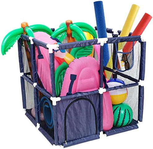 Amazon.com: Hutigertech Pool Storage Bin Cart with Noodle Holder ...