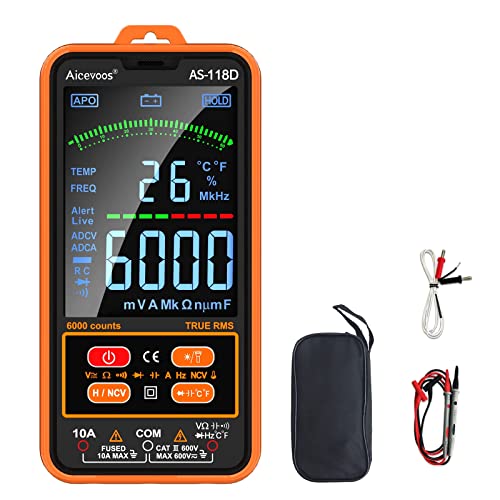 AS-118D Smart Digital Multimeter Auto-Ranging Voltmeter Electrical ...