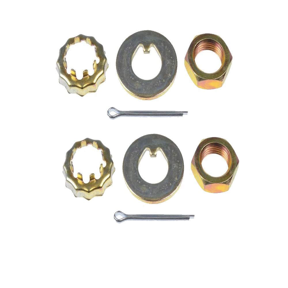 Amazon.com: Front Spindle Lock Nut Kit Fits 1975-1986 Ford F-150 RWD ...