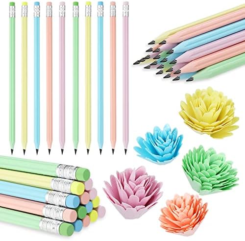Amazon.com : Kosiz 100 Pcs Pencils #2 HB, Number 2 Pencils with Eraser ...