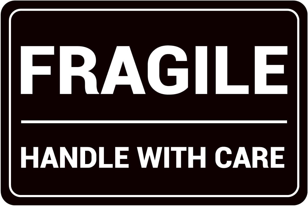 Amazon.com: Fragile Sticker,2x3 inch 200pcs Black Fragile Shipping ...