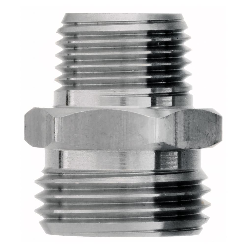Snapklik.com : Stainless Steel Garden Hose Adapter 3/4" GHT Male X 3/4 ...