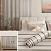 Livelynine Wood Slat Wallpaper Peel and Stick Accent Wall 15.8x78.8 ...