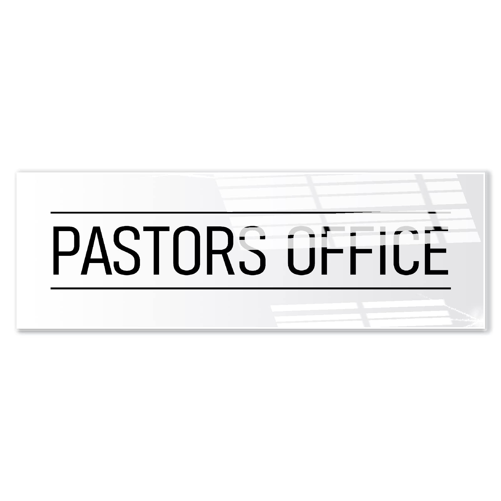 Amazon.com : Pastors Office Sign White 9x3 Inch - Indoor Self Adhesive ...