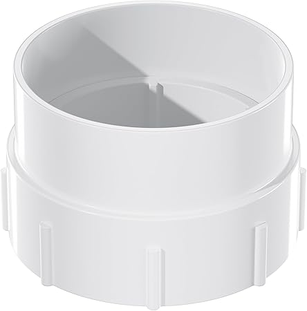 Amazon.com: 4" PVC Sewer Cleanout Adapter with Plug Pipe Fitting, PVC ...