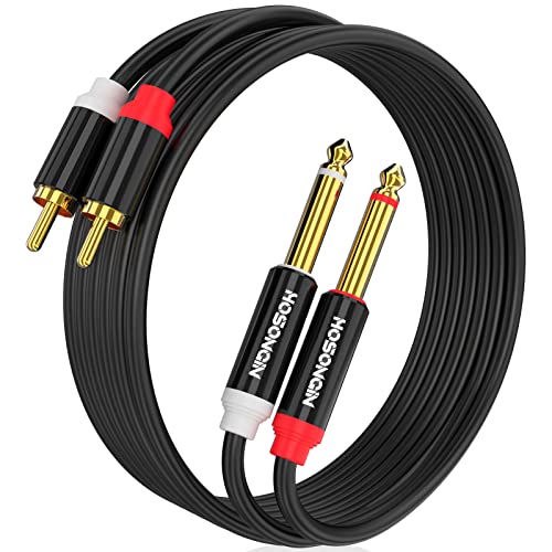 Snapklik.com : RCA To 1/4 Inch Cable 6.6 Feet, Dual 1/4 Inch TS To 2 ...