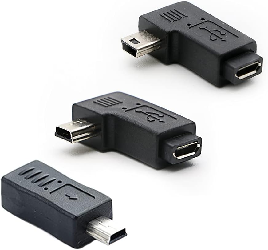 Amazon.com: Cuziss USB 2.0 Type A to Mini USB 5-Pin Type B Female/Male ...