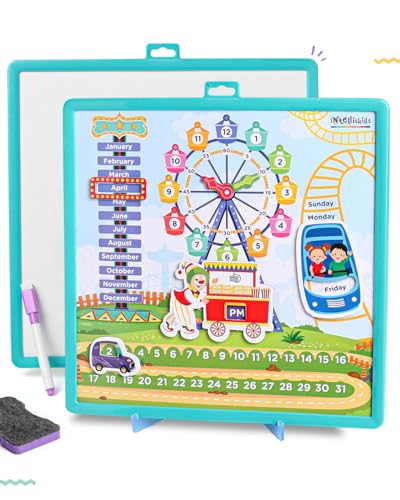 FIRSTCRY INTELLISKILLS Premium 7In1 Multifunctional Magnetic Calendar ...