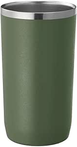 Amazon｜ゴーウェル Zalatto タンブラー 真空断熱 ステンレス サーモ 保冷 保温 二重構造 大 450ml カーキ (メンズ ライク おしゃれ マット シリーズ) TS-1507 ...