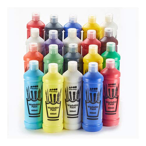 Brian Clegg AR85A20 Washable Paint, Assorted Standard Colours, 20 x ...