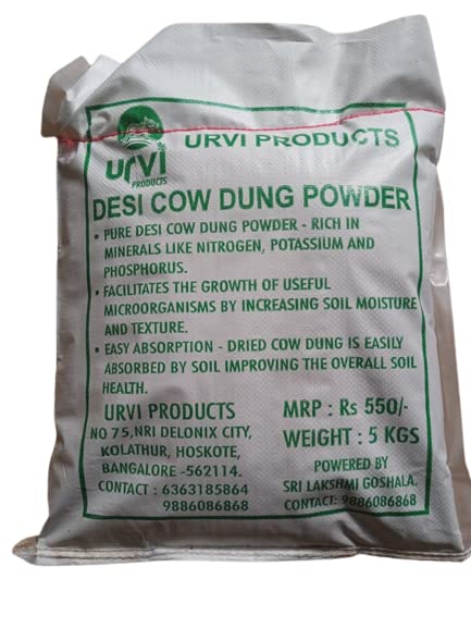 Desi Cow Dung Powder for Plants - 5kg Bag : Amazon.in: Health ...