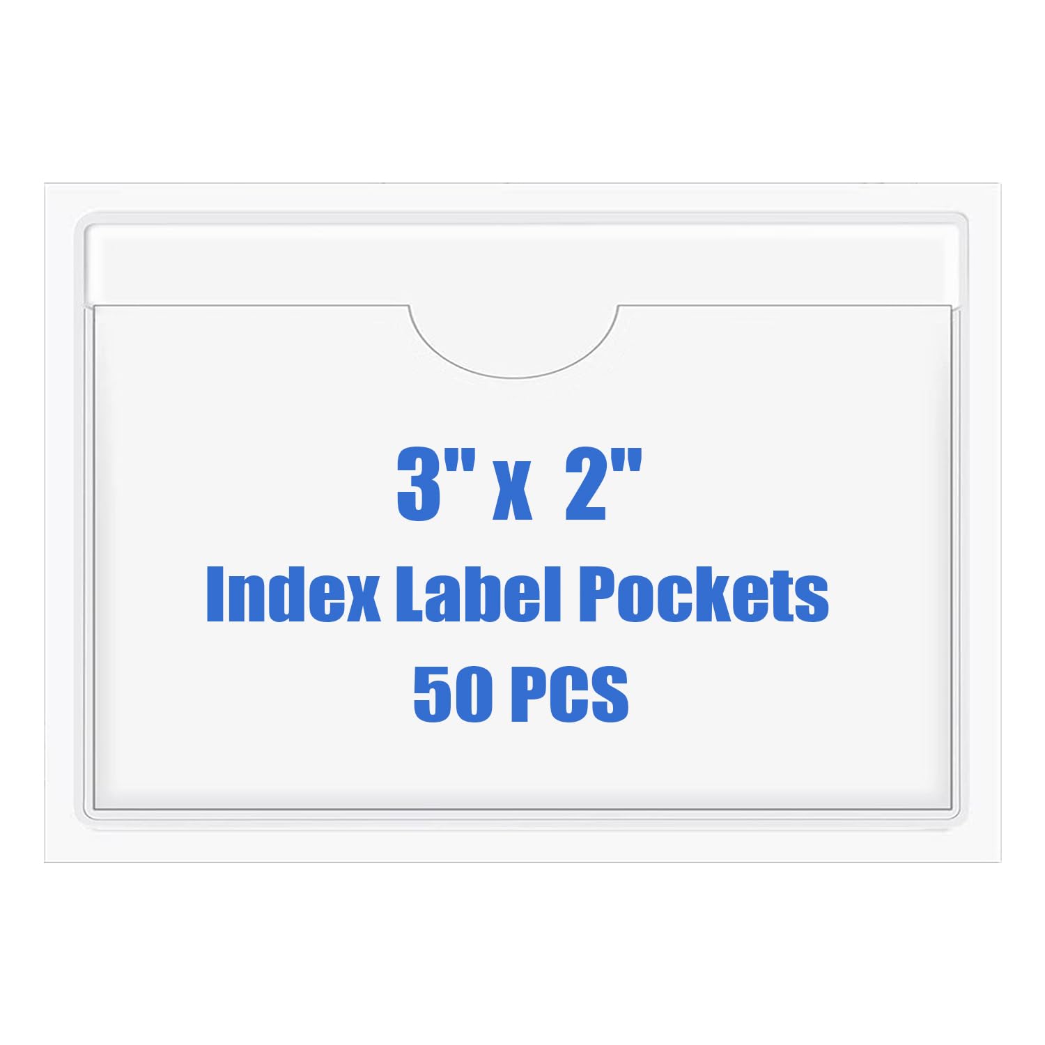 Self-adhesive Label Holders 24 Pack Clear Index Card Pockets – Self ...