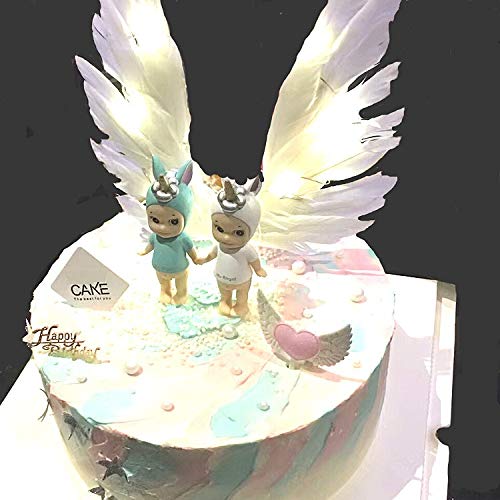 Snapklik.com : BlueSunshine Angel Wing Cake Topper Decoration