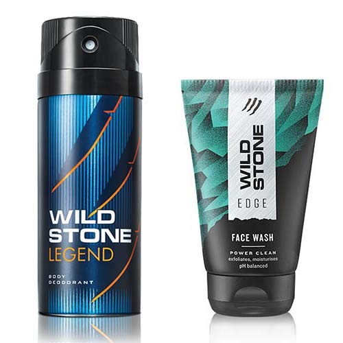 Buy Wild Stone Legend Deodorant for Men with Edge Face Wash for Men ...