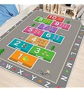 Amazon.com: YLZLDKH Hopscotch Play Rug Carpet for Kids, ABC Alphabet ...
