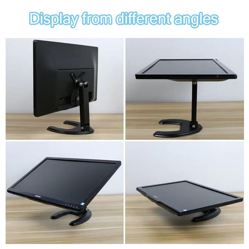 Buy Monitor Stand, TV Desktop Flat Suitable for Most 10-27" Screens ...