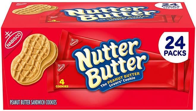 Amazon.com: Nutter Butter Peanut Butter Wafer Cookies, 12 - 10.5 oz ...
