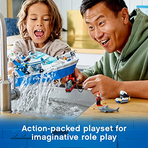 LEGO City Police Patrol Boat 60277 Building Kit (276 Pcs),Multicolor ...