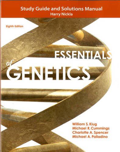Amazon.com: Study Guide and Solutions Manual for Essentials of Genetics ...