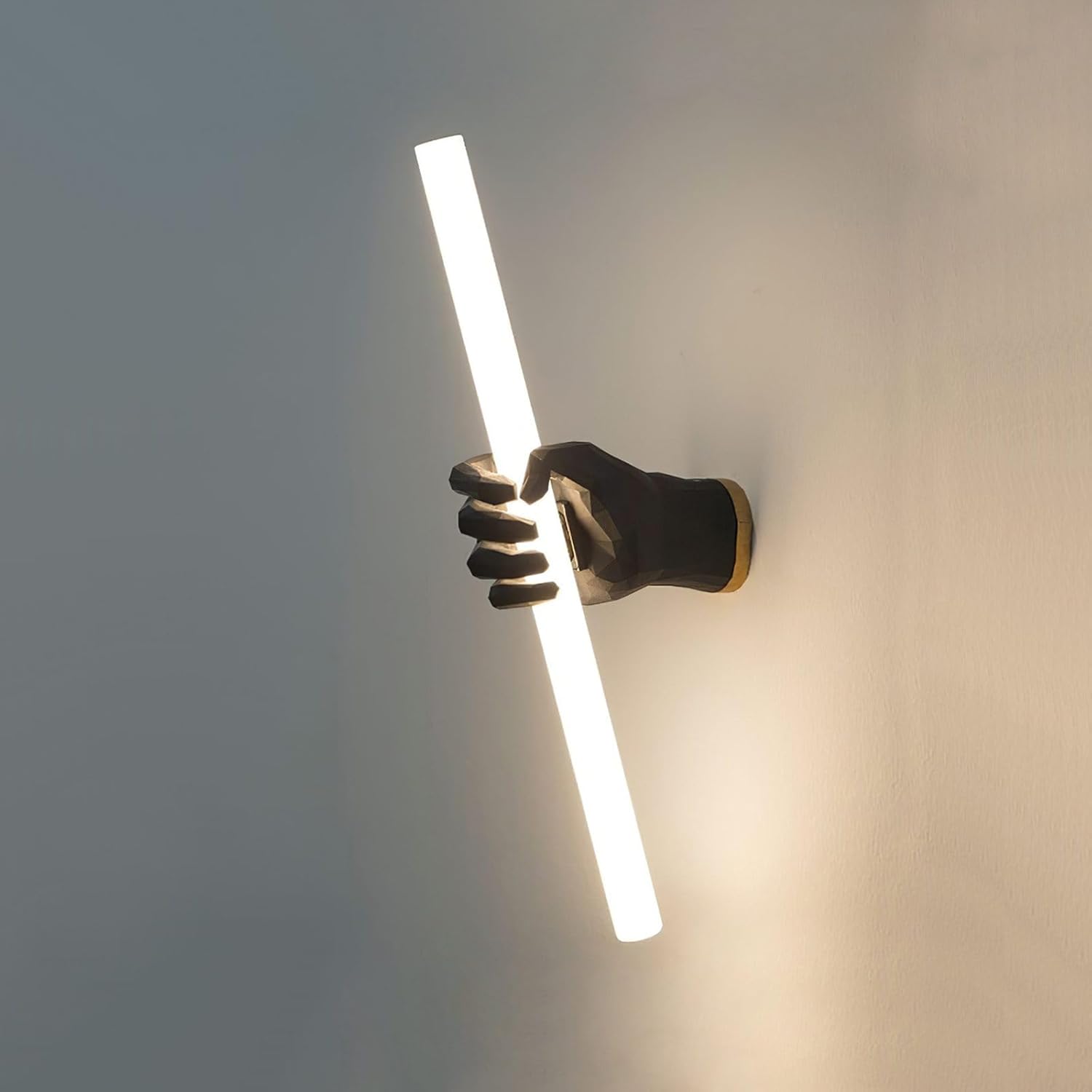 GAUVIK Modern Hand-Shaped Wall Lamp with LED Tube Light | Unique ...