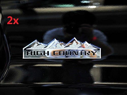 Amazon.com: Yoaoo 3X Genuine Chrome High Country Emblem Badges Door ...