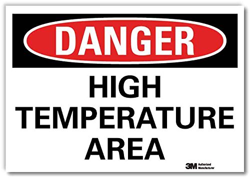 SmartSign “Danger - High Temperature Area” Label | 10" x 14" 3M ...