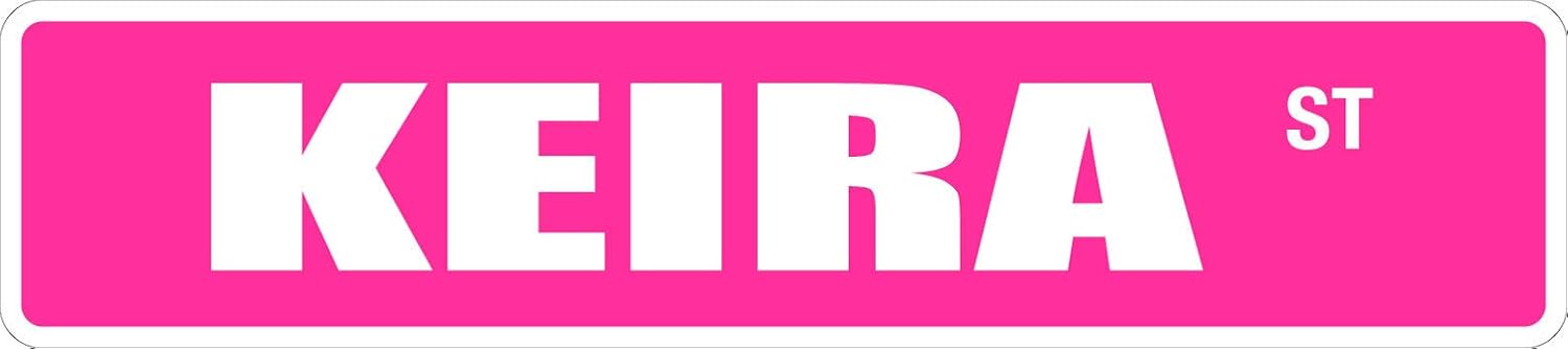Amazon.com: Aluminum Keira 4" x 18" Metal Novelty Street Sign 2163 ...