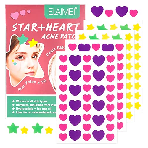 156 Pimple Patches, Hydrocolloid Spot Patches, Absorbing Acne Patch ...