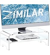 Amazon.com: Zimilar 2 Pack Monitor Stand Riser, Acrylic Monitor Stand ...