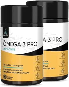 Kit 2x Ômega 3 Pro EPA/DHA - Versão Mini Softgels - (Mais Fáceis de ...