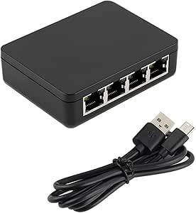 1 To 4 Gigabit Ethernet Splitter 5 Port RJ45 Hubs For Efficient ...