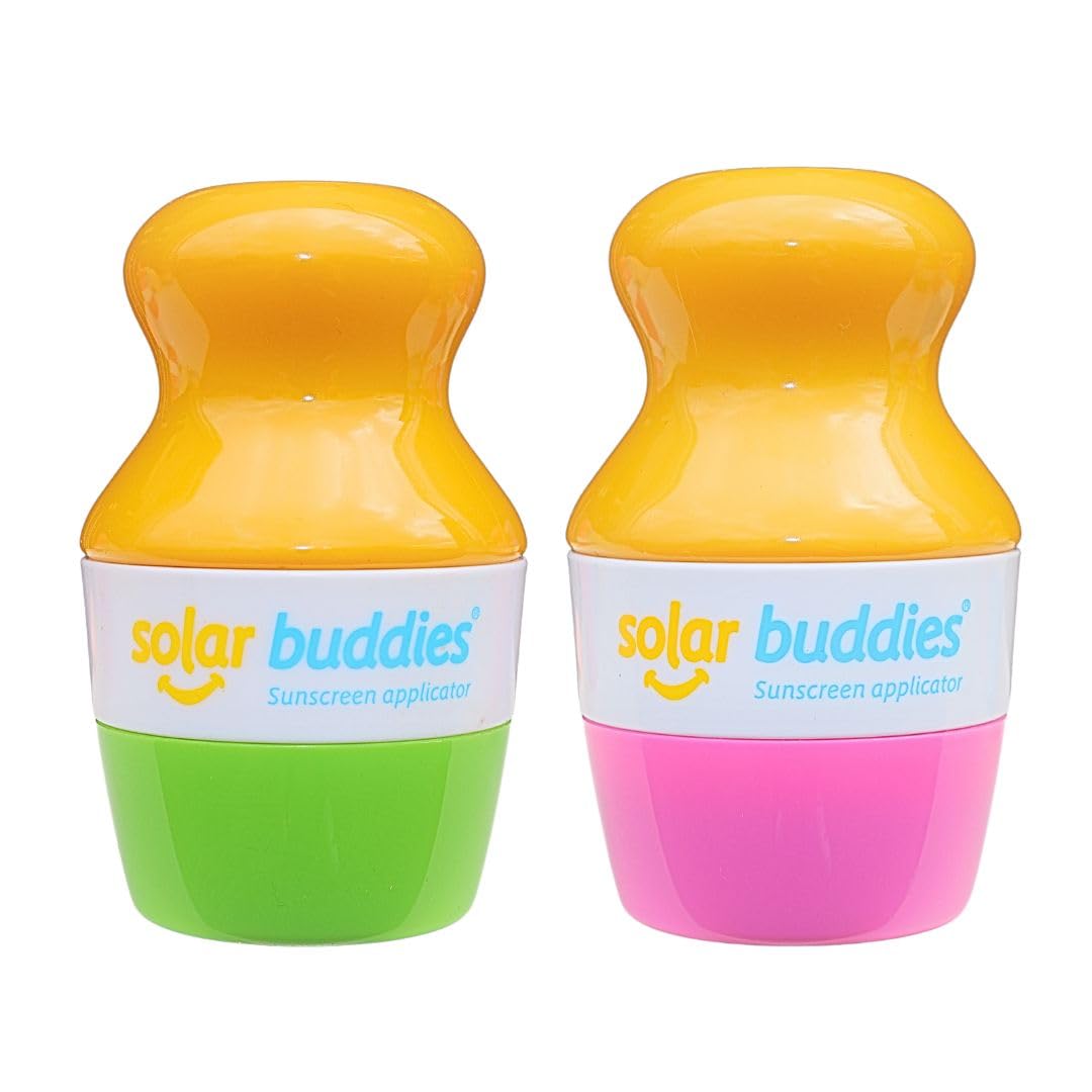 Duo Green Pink Pack Of Solar Buddies Refillable Roll On Sponge ...