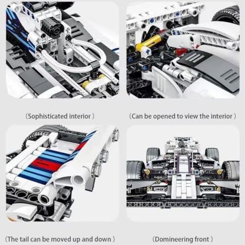 Technic Formula F1 Car Model, Technik Sports Car Model Kit, 1100Pcs 1: ...