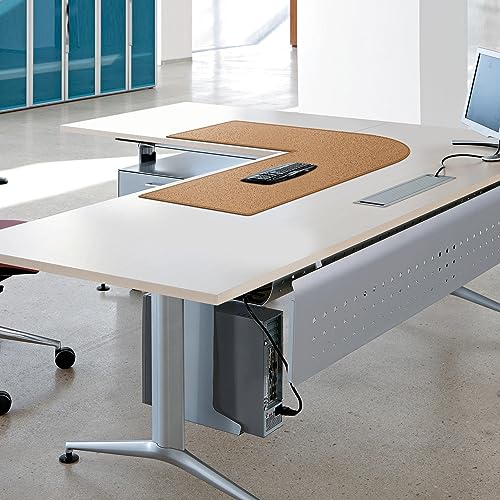 Snapklik.com : MAIDERN 40 Inch L Shaped Corner Desk Mat, Cork & Leather ...