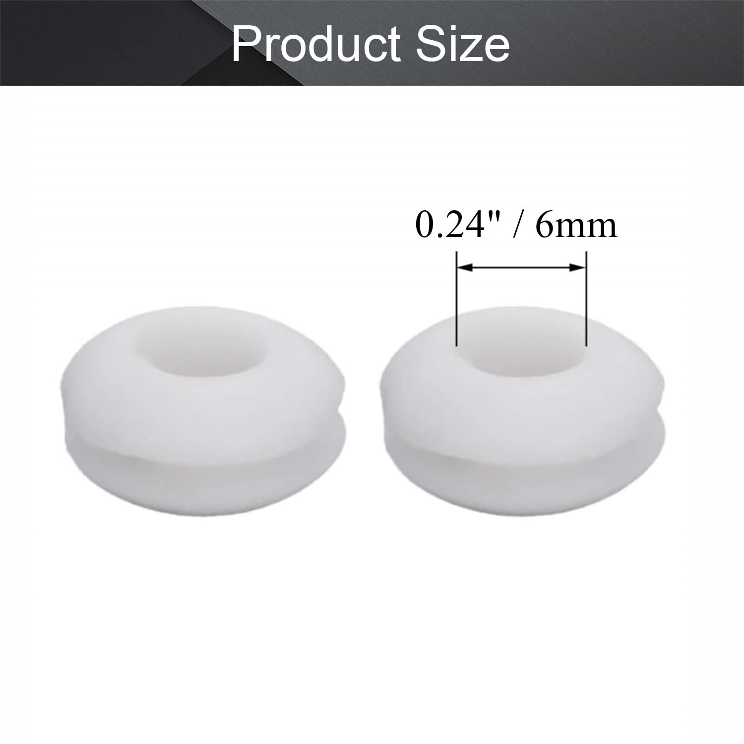 Snapklik.com : Rubber Grommet 100Pcs 6mm Inner Dia Oil Resistant ...