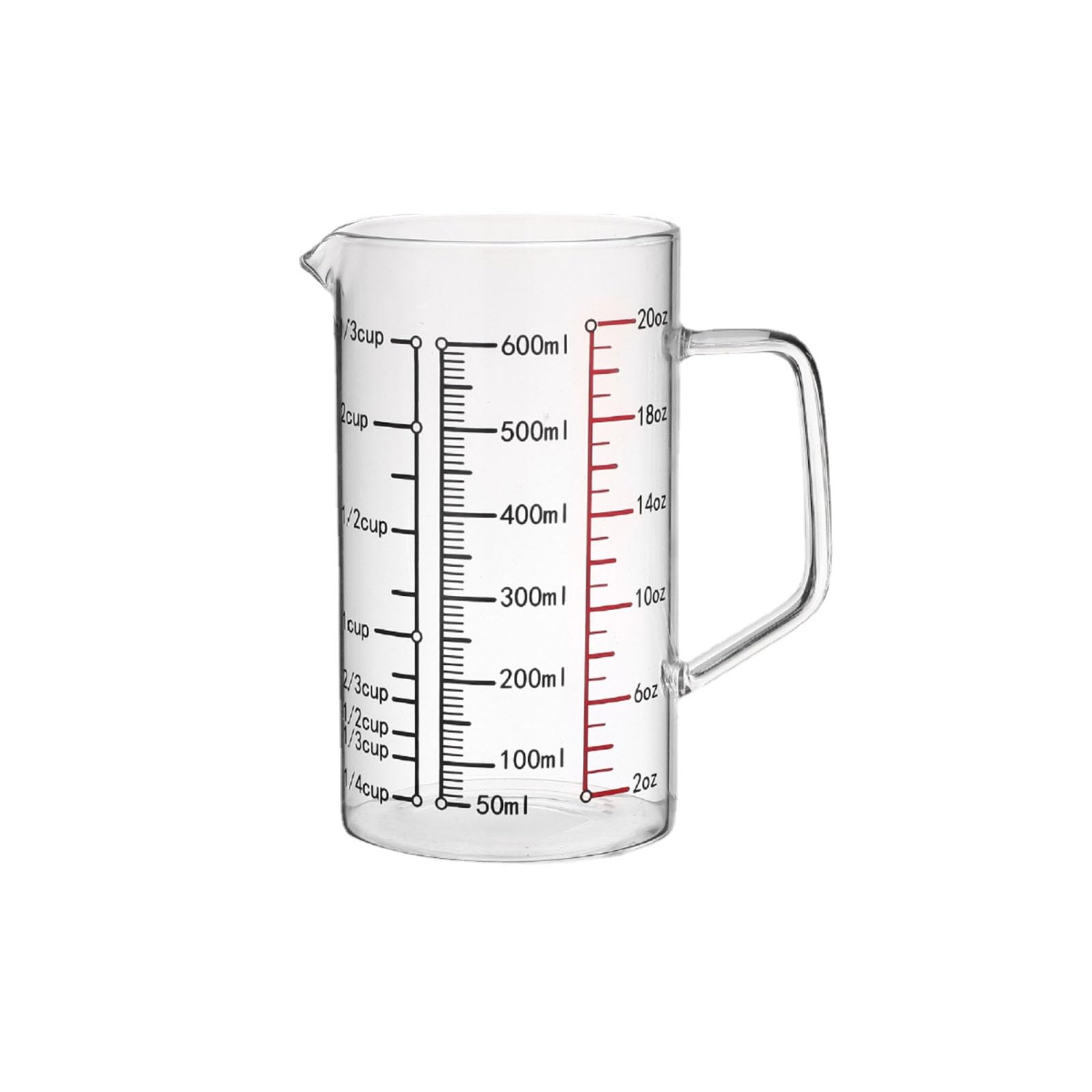 Glass Measuring Jug Measured Mixing Glass Mug Milk Cup with Scale Clear ...