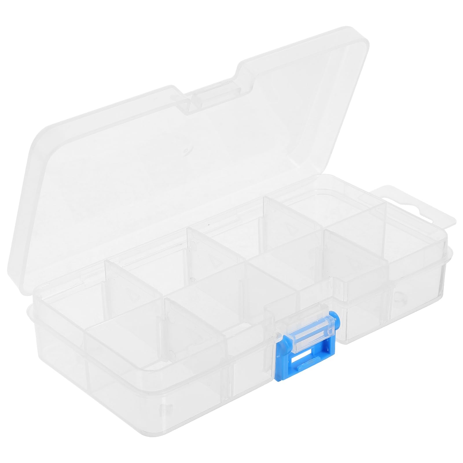 Amazon.com: Healifty Plastic Storage Box 8 Grids Container Organizer ...