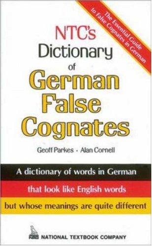 Amazon.com: NTC's Dictionary of German False Cognates: 9780844224947 ...