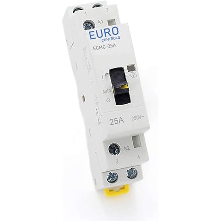 EuroControls Din Type 25 Amps 2 Pole - 2NO Polypropylene Modular Power ...