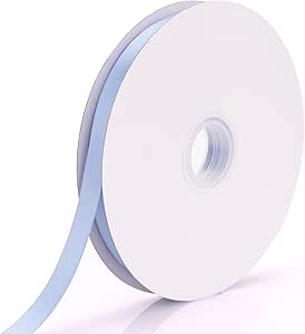 Amazon.com: Nsilu 1/4 inch Light Blue Ribbon-100 Yard Double Faced ...