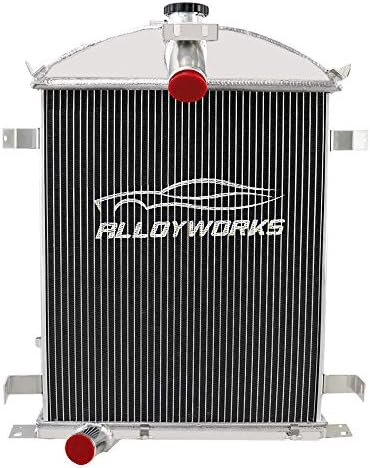 Amazon.com: ALLOYWORKS 4 Row Core Aluminum Radiator For 1928-1929 Ford ...