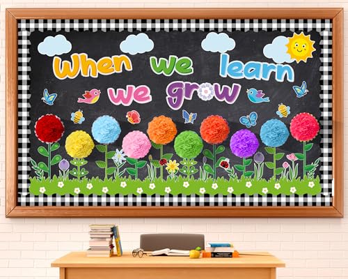 Snapklik.com : Spring Flowers Bulletin Board Set Decorations For ...